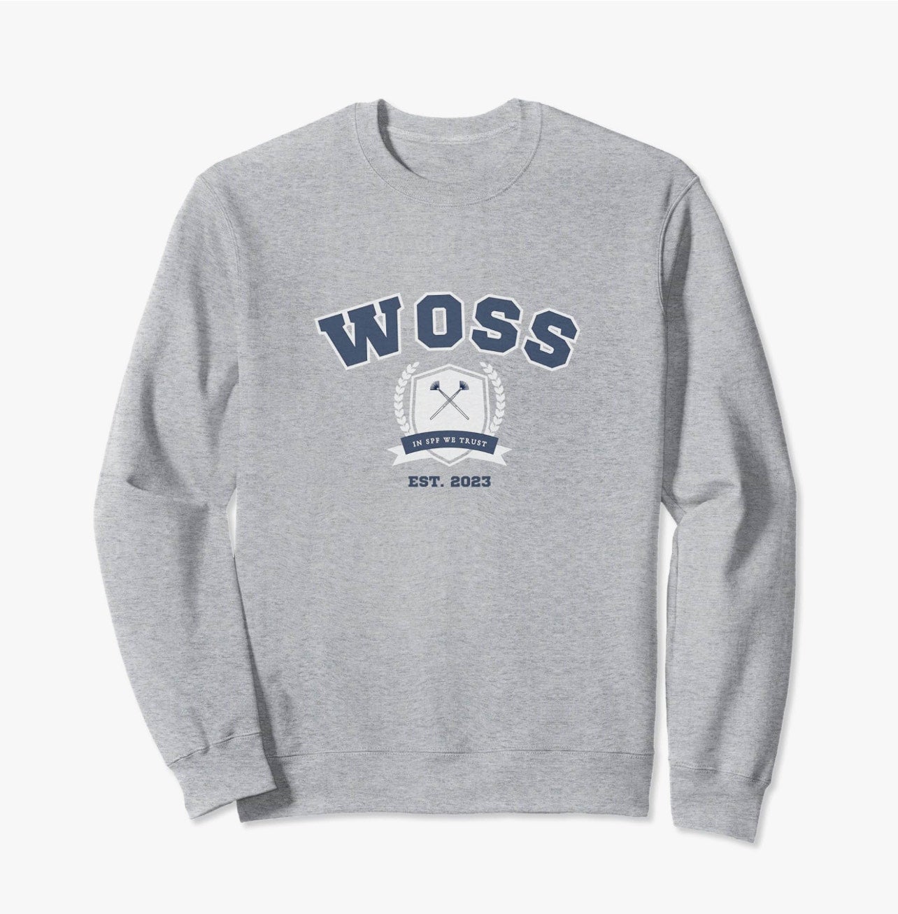 WOSS logo crewneck | Whiteorchidskin.com